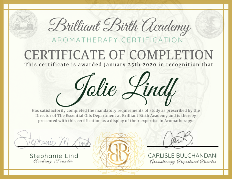 Aromatherapy Certification